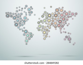 2,700 World Map Cogs Images, Stock Photos & Vectors | Shutterstock