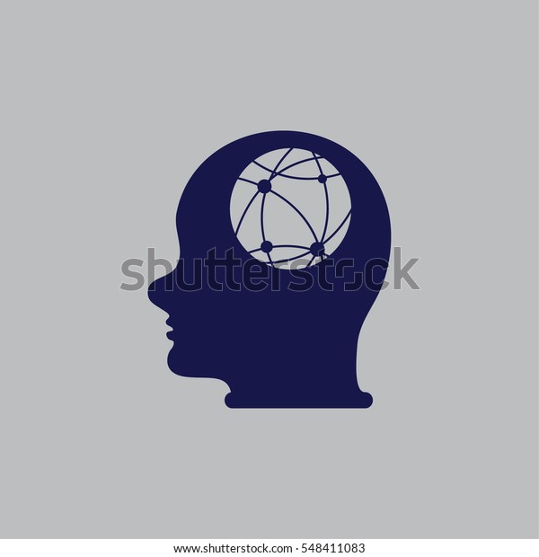 World Map Human Head Stock Vector (Royalty Free) 548411083 | Shutterstock