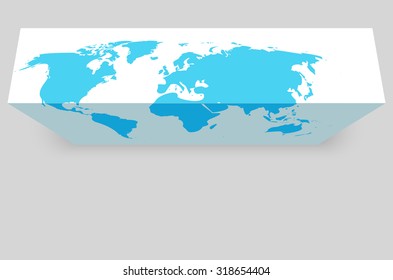 World Map Perspective Stock Vector (Royalty Free) 318654404 | Shutterstock