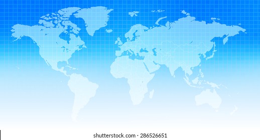 World Map Sky Background: vector de stock (libre de regalías) 286526651 ...