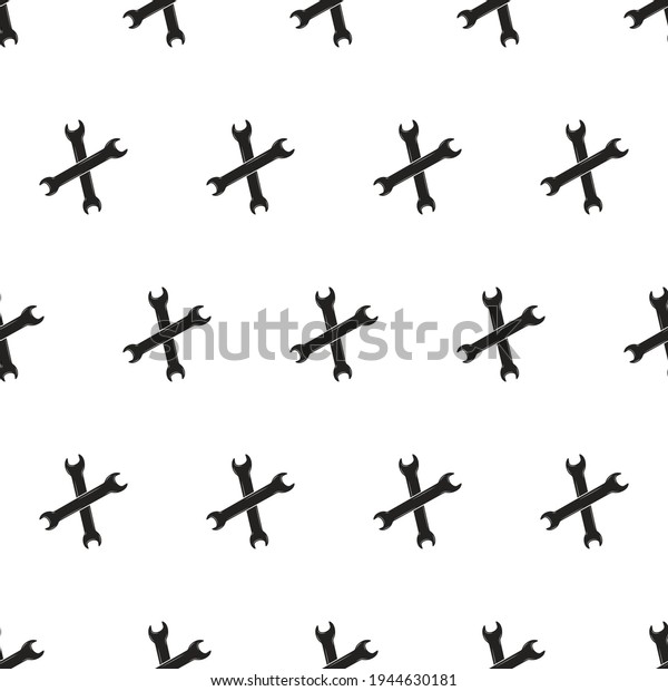 Wrench Pattern Wrench Wallpaper White Background Stock Vector (Royalty ...