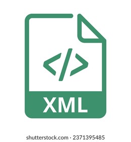 Xml File Icon Vector File Format Stock Vector (Royalty Free) 2371395485 ...