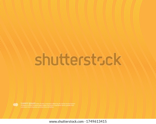 Yellow Background Lines Vector Background Stock Vector (Royalty Free ...