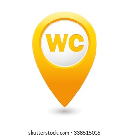 Map Pointer Symbol Toilet Wc Vector Stock Vector (Royalty Free ...