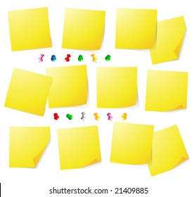 Yellow Notes Stock Vector (Royalty Free) 21409885 | Shutterstock