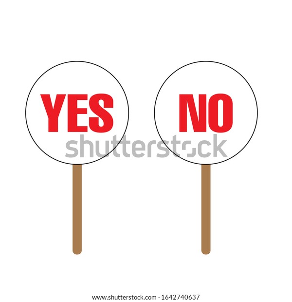 Yes No Markers Pointer Map Location Stock Vector (Royalty Free ...