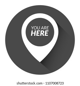 You Here Pointer Icon Stock Vector (Royalty Free) 582473026 | Shutterstock