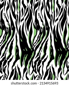 Zebra Style Illustration Seamless Pattern Design Stock Vector (Royalty ...