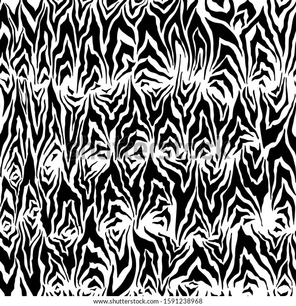 Zebra Seamless Pattern Vector Illustration Fabric Stock Vector (Royalty ...