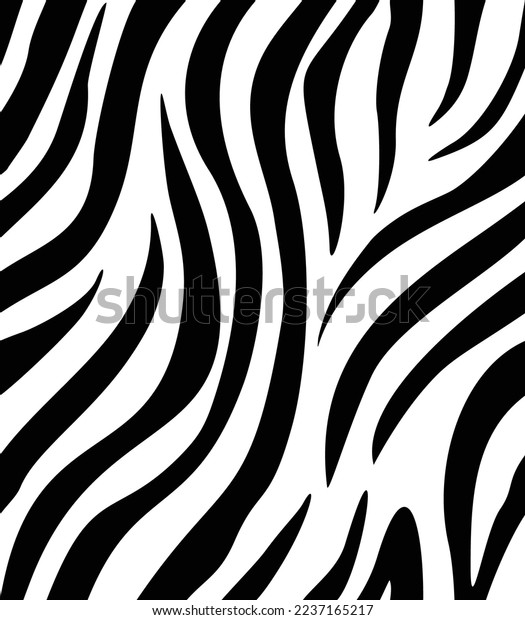Zebra Vector Pattern Seamless Animal Print Stock Vector (Royalty Free ...
