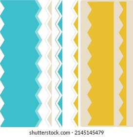 Zig Zag Frames Vertical Pattern Vector Stock Vector (Royalty Free ...
