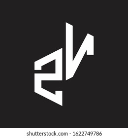Sl Negative Space Letter Logo Black Stock Vector (Royalty Free ...