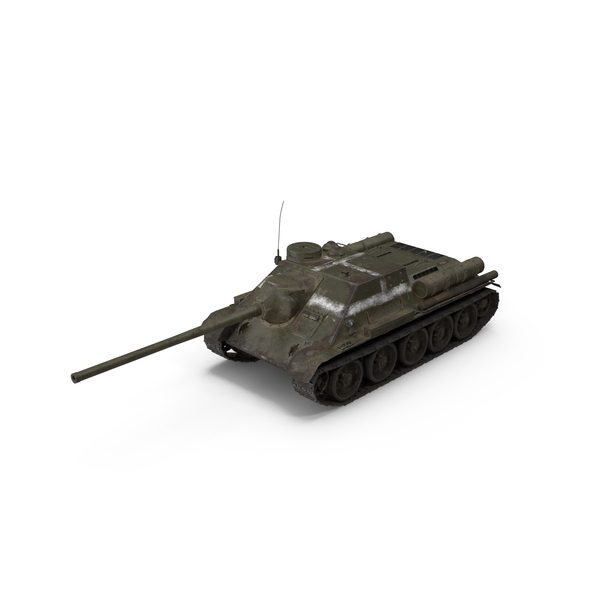 Soviet Tank Destroyer Su100 3D Object 2328896691 | Shutterstock