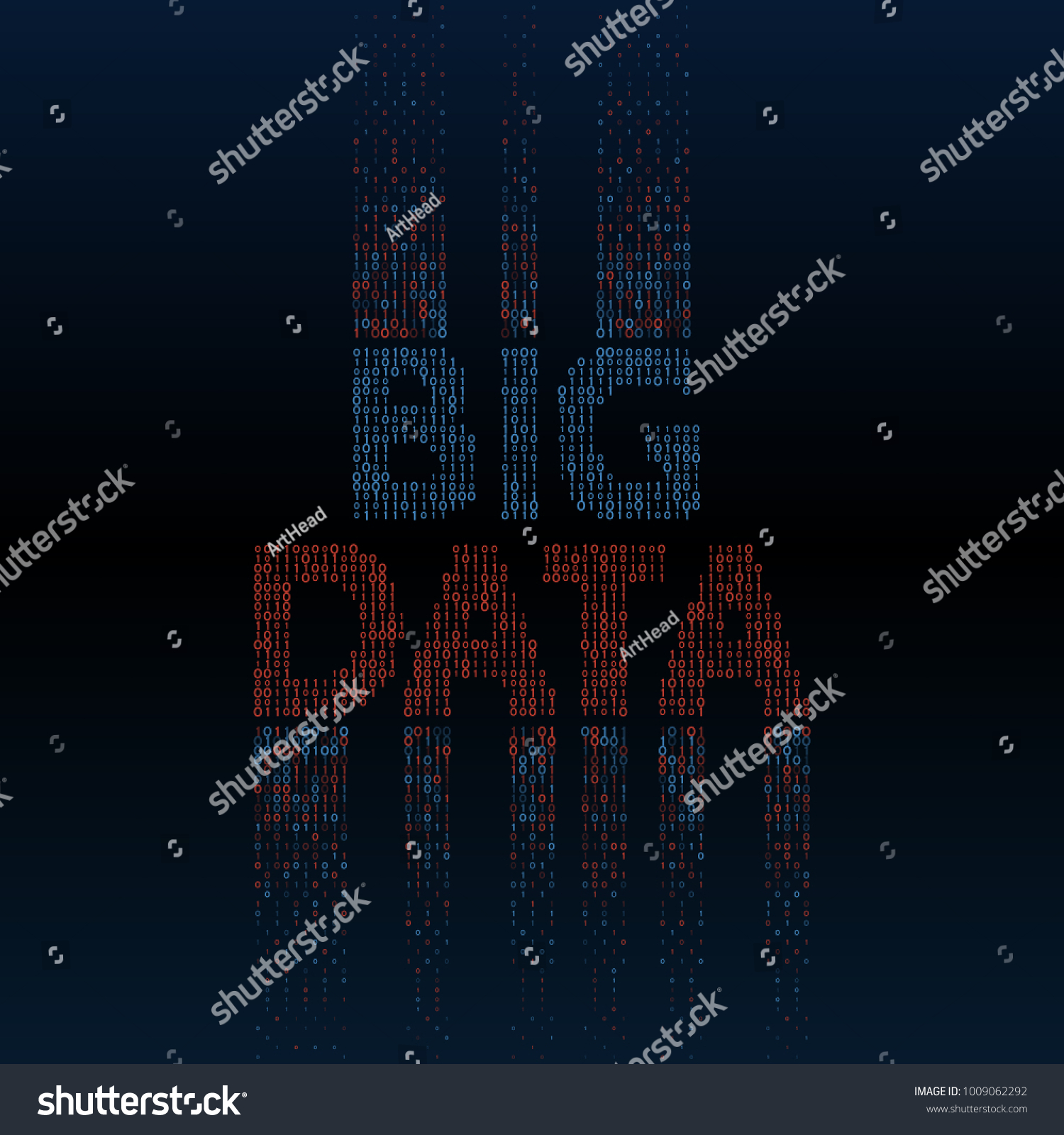 Abstract Big Data Background Binary Code Stock Vector (Royalty Free) 1009062292 | Shutterstock