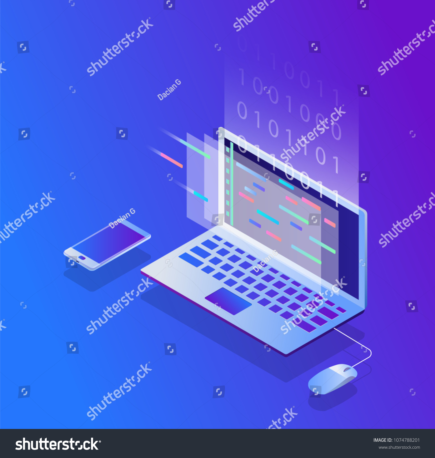 241 Multiple Screen Isometric Images, Stock Photos & Vectors | Shutterstock