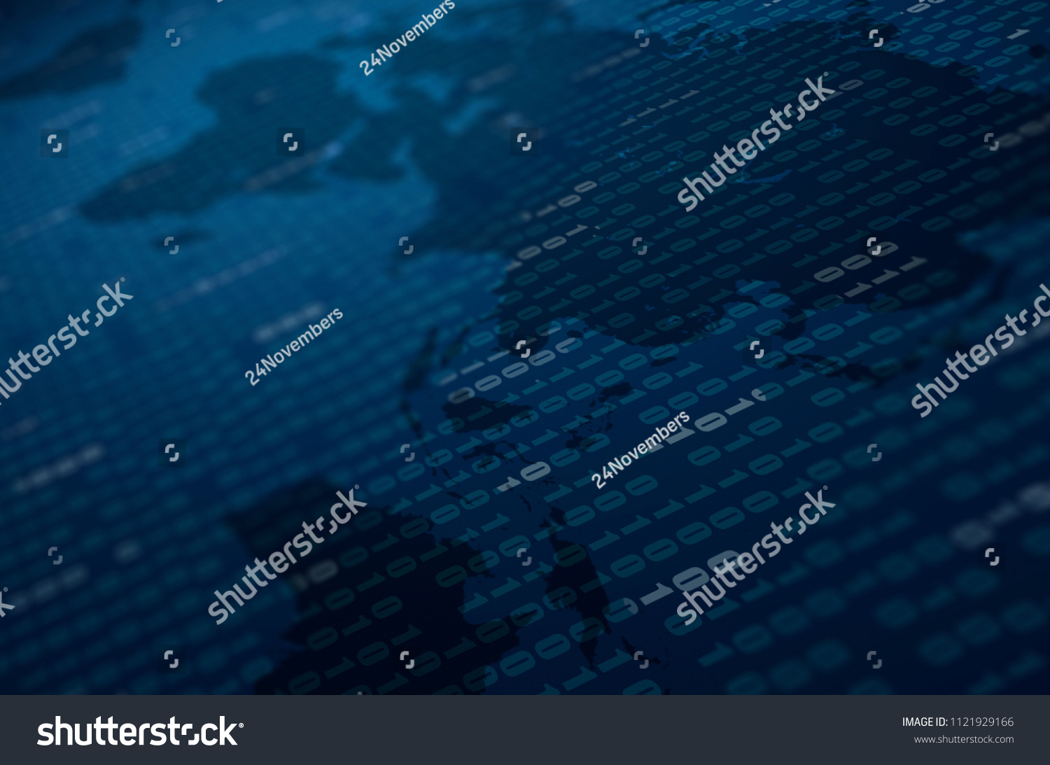 Abstract Blue Technology Background World Map Stock Illustration 1121929166 | Shutterstock