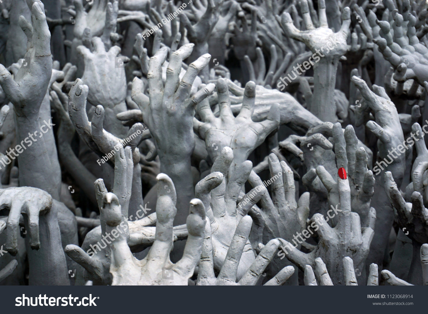 Desperate Hands Reaching Out Salvation Trying库存照片1123068914 | Shutterstock