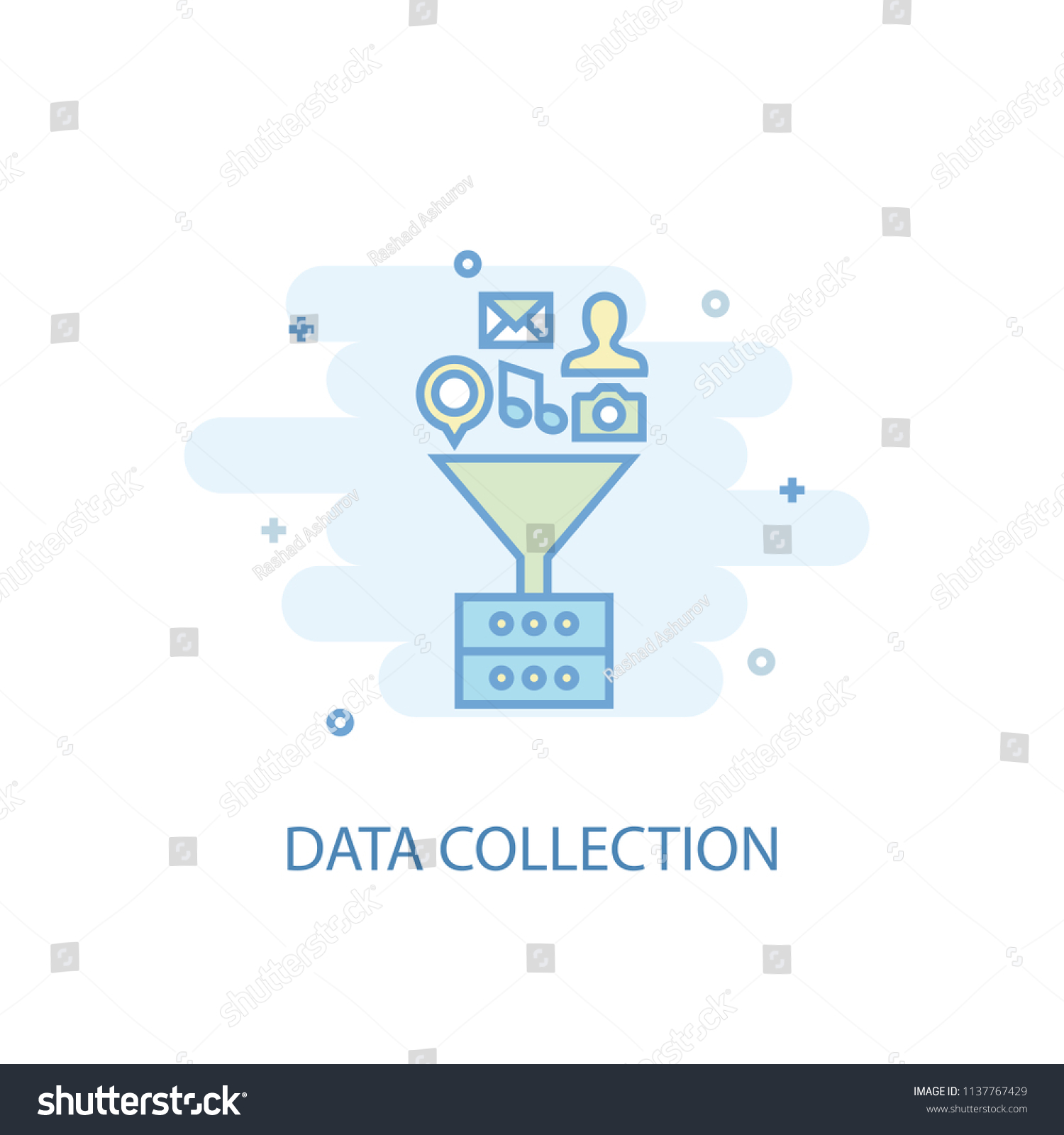 Data Collection Line Trendy Icon Simple Stock Vector Royalty Free 1137767429 Shutterstock