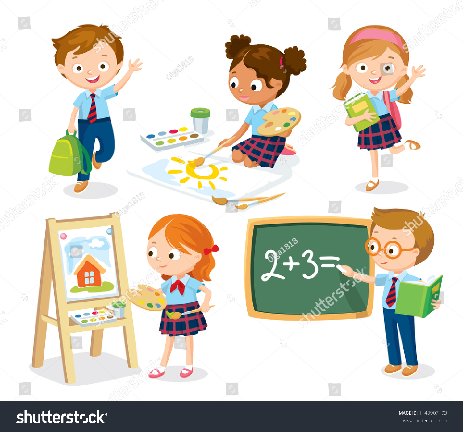 7,614 Kids Art Class Clip Art Images, Stock Photos & Vectors | Shutterstock