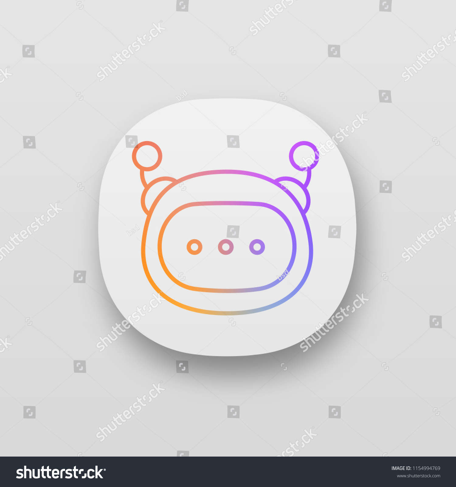 Chatbot Message App Icon Uiux User Stock Vector Royalty Free 1154994769 Shutterstock