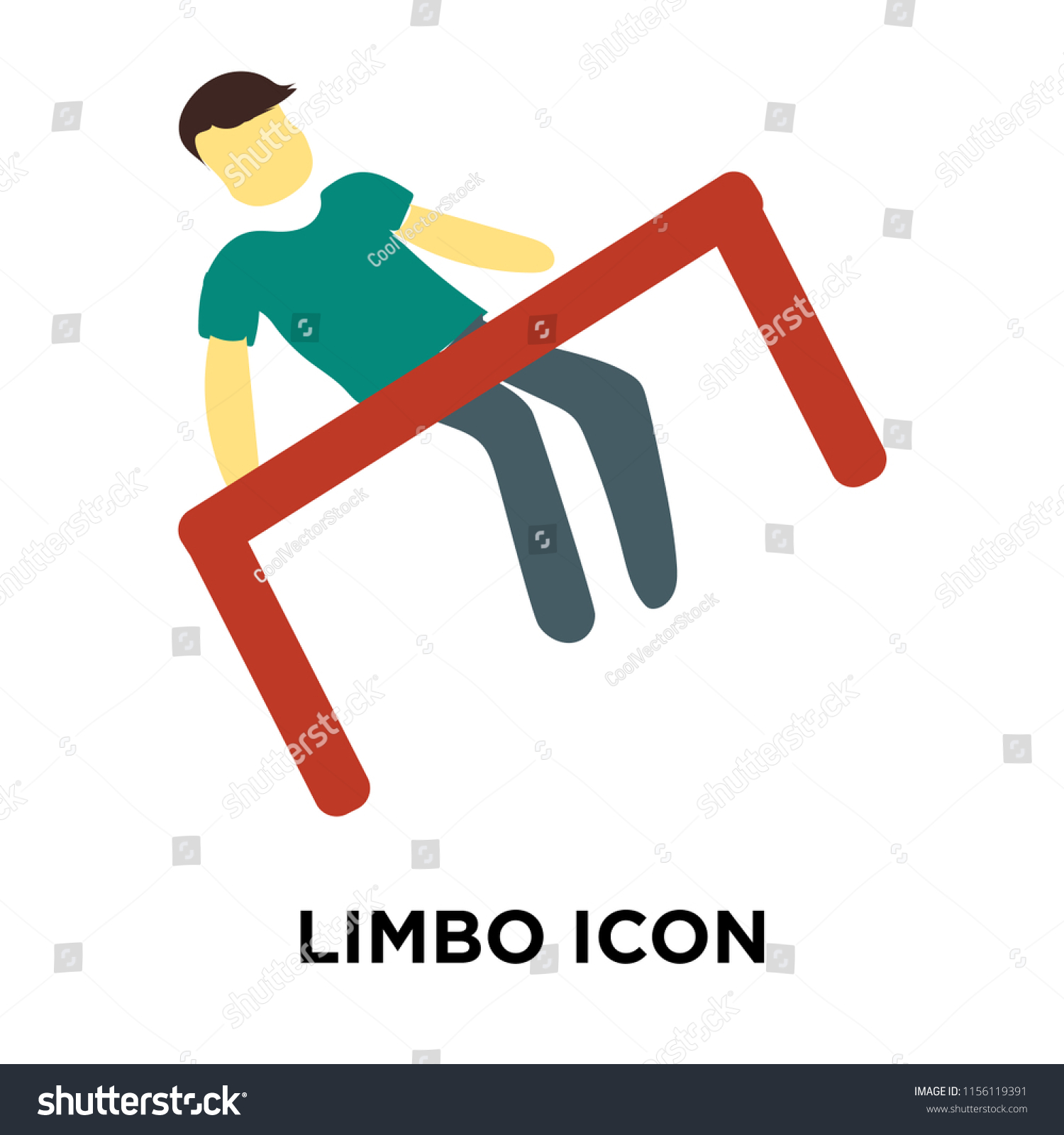 Limbo Icon Vector Isolated On White Stock Vector (Royalty Free ...