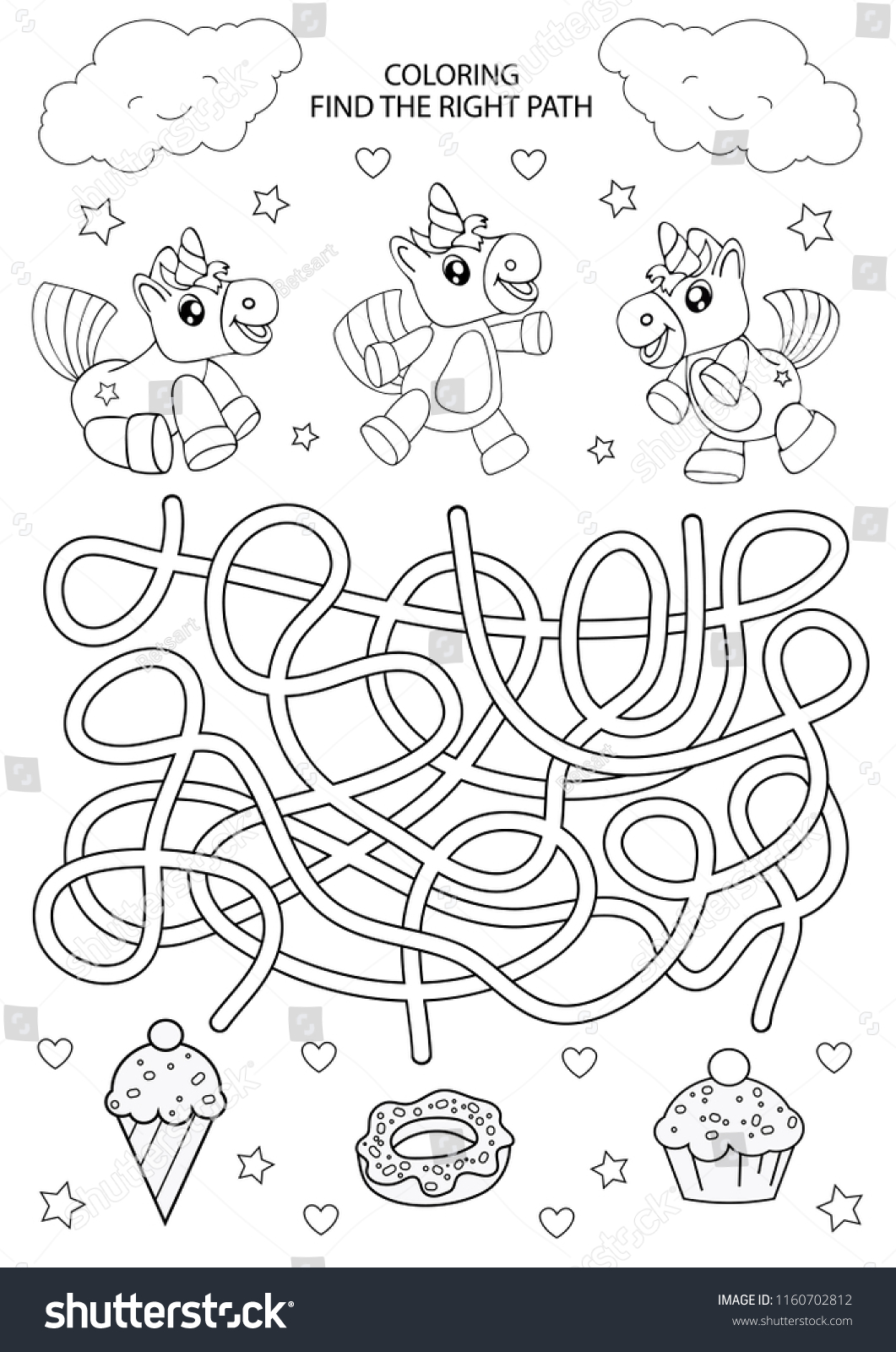 327 Unicorn Maze Images, Stock Photos & Vectors | Shutterstock