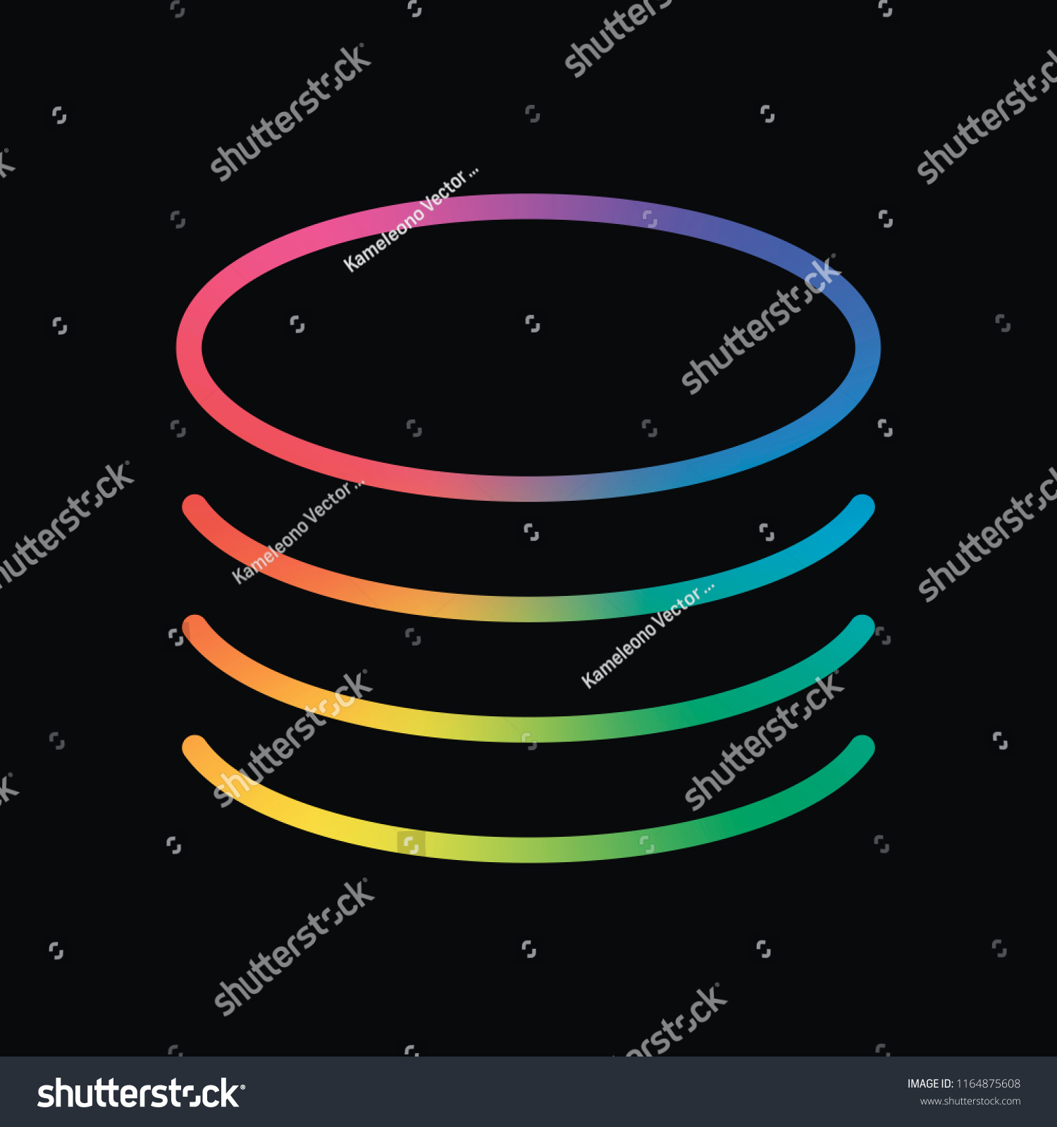 Database Icon Simple Linear Symbol Thin Stock Vector Royalty Free 1164875608 Shutterstock