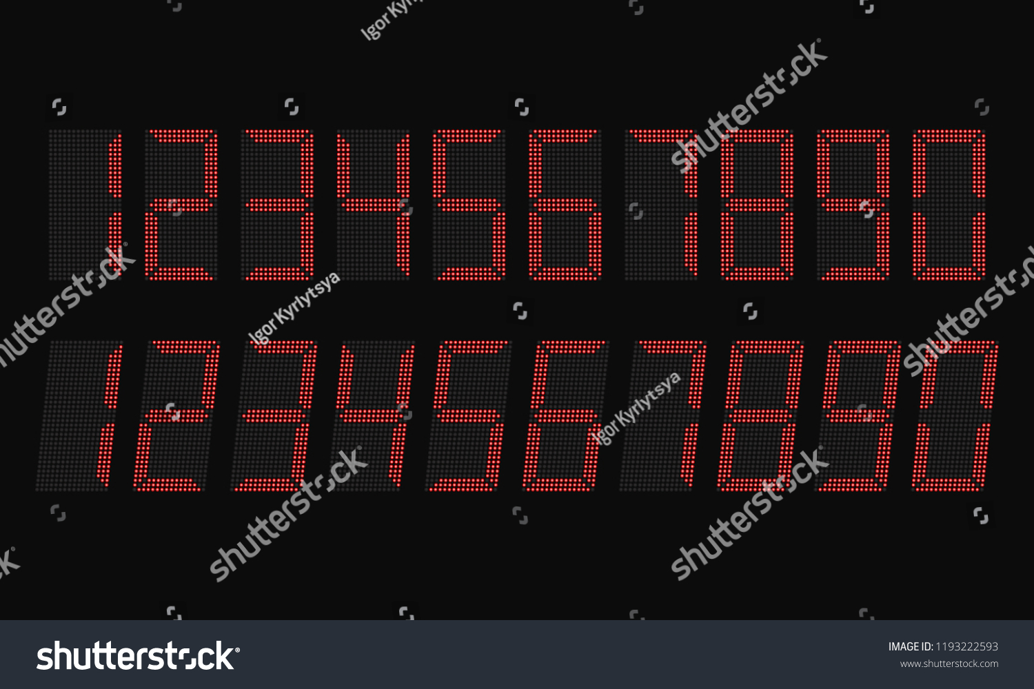 4,175 전광판 숫자 led 이미지, 스톡 사진 및 벡터 | Shutterstock