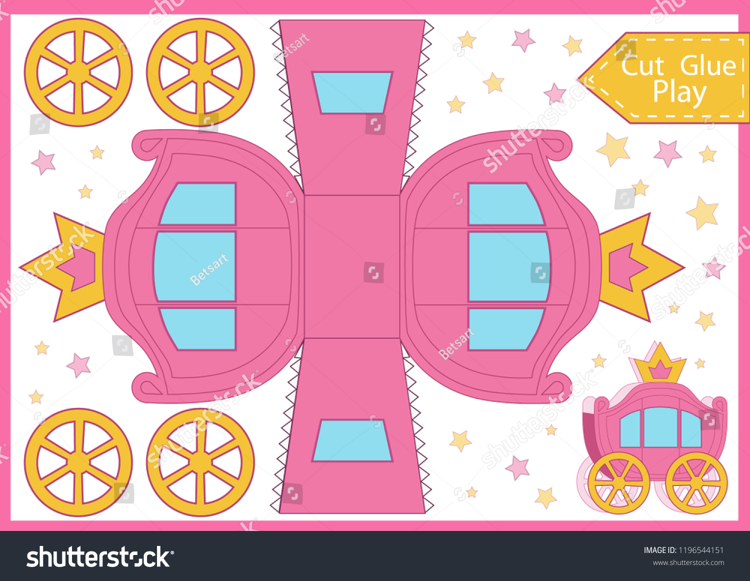 Princess Carriage Template