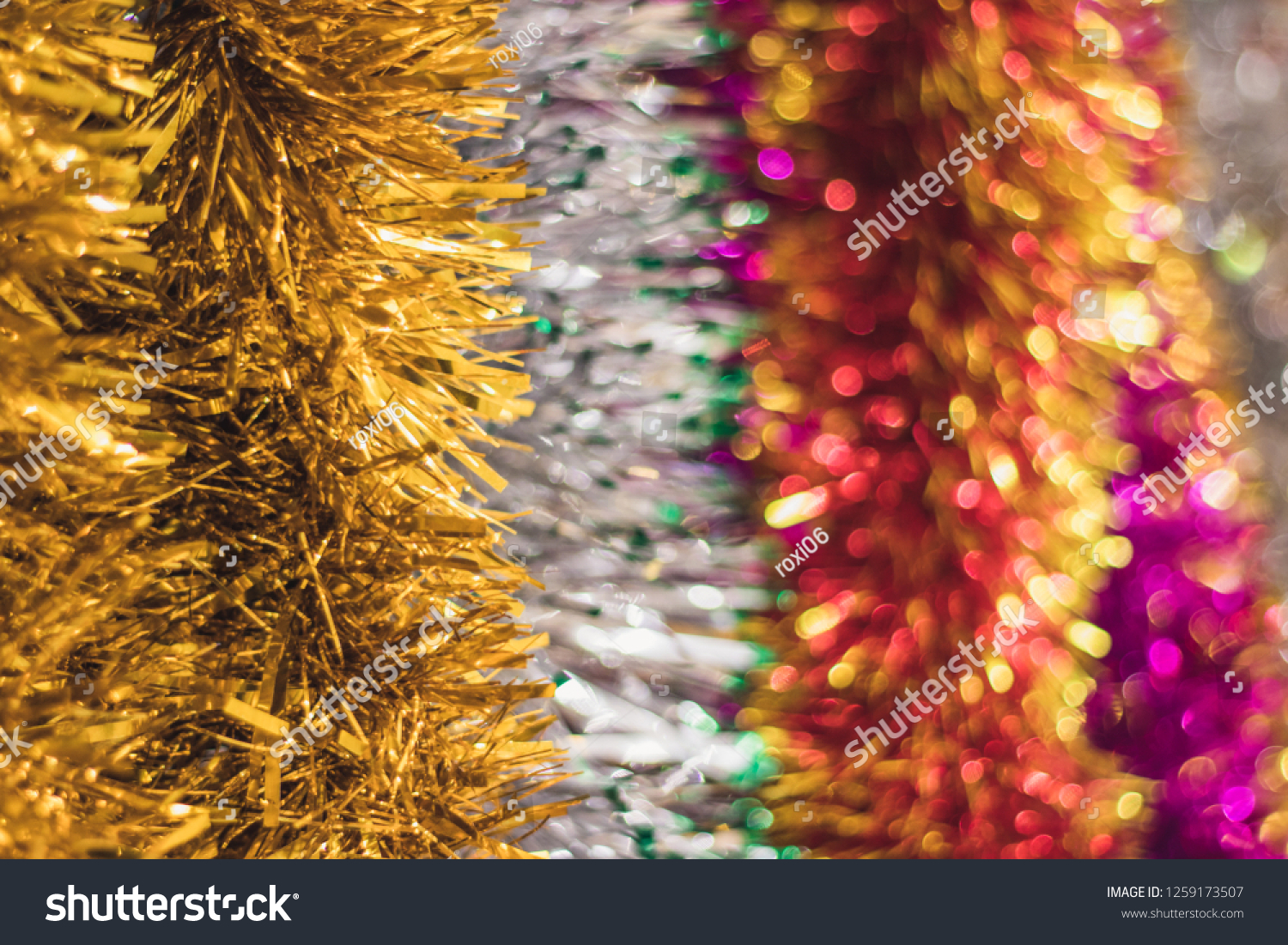 77+ Thousand Luxurious Christmas Tinsel New Year's Fluffy Confetti ...