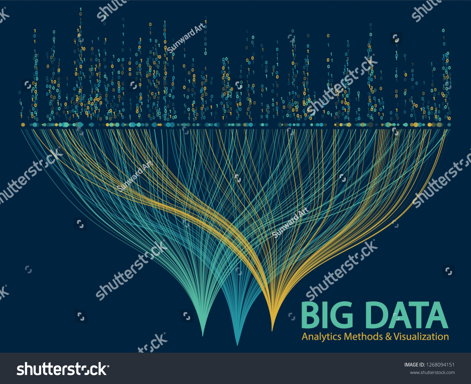 Big Data Analytics Methods Visualization Concept Stock Vector (Royalty ...