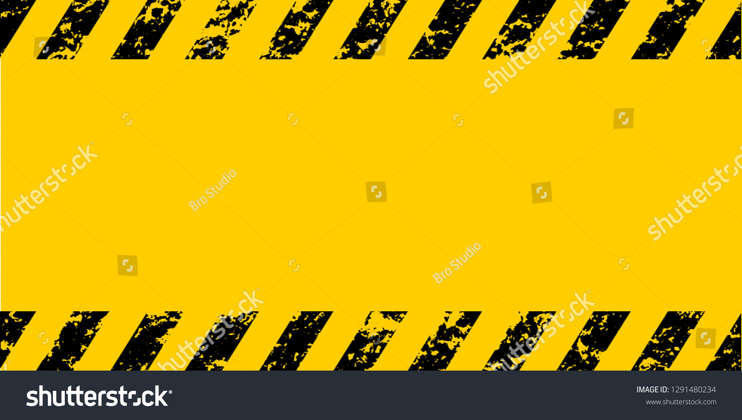Warning Frame Grunge Yellow Black Diagonal Stock Vector (Royalty Free) 1291480234 | Shutterstock
