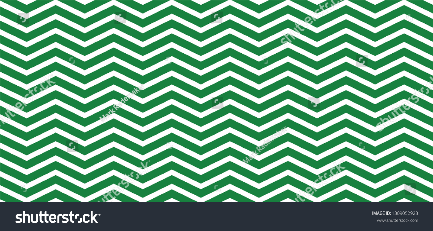 Green Chevron Patterns