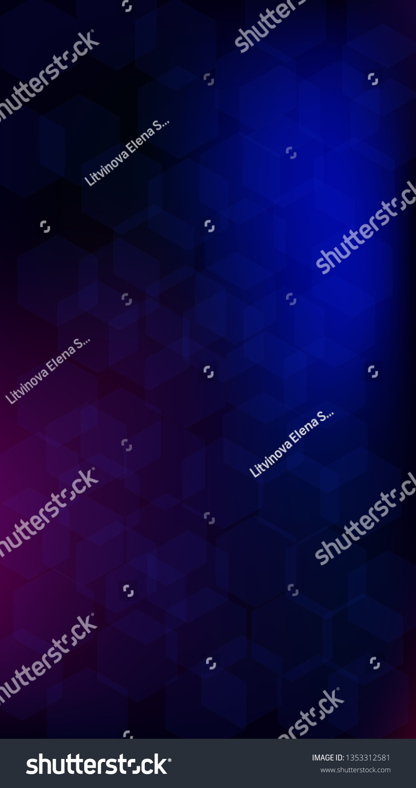 Blockchain Technology Background Vertical Template Bg Stock Vector ...