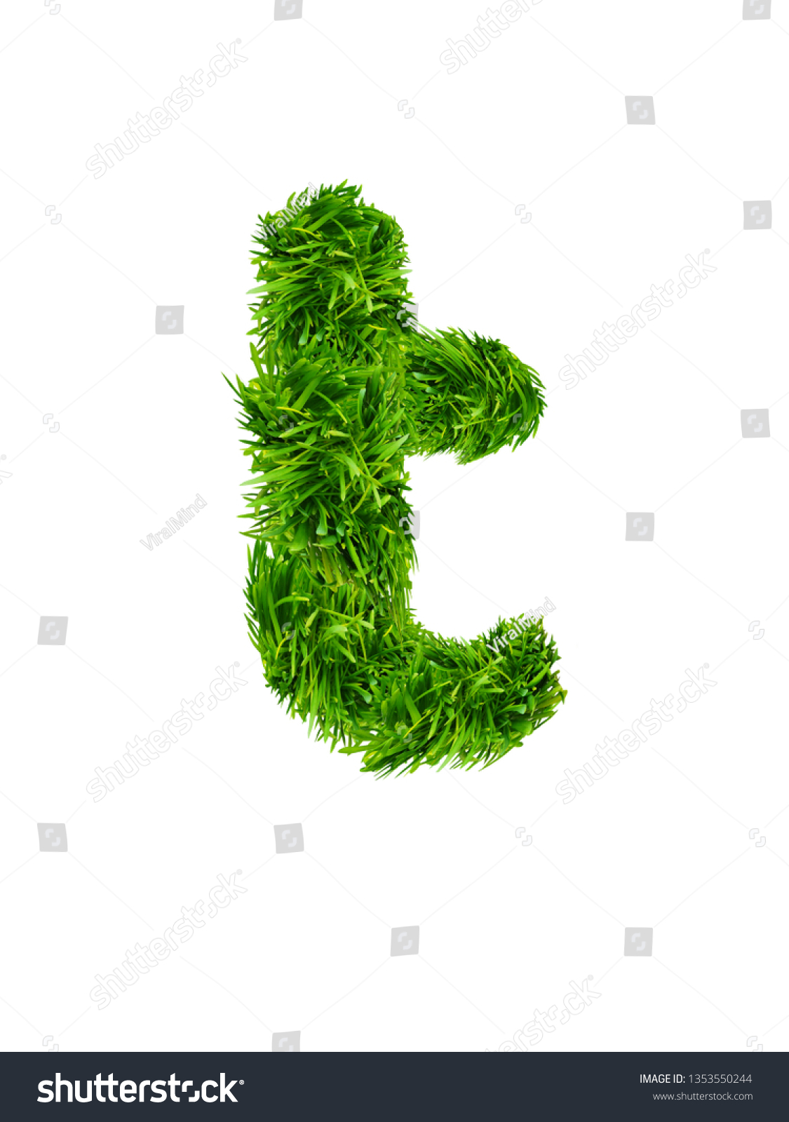 English Alphabet Letters Grass Lowercase Letter Stock Photo 1353550244 ...