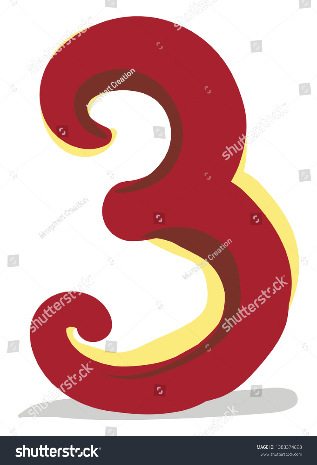 Outline Numbers Clipart