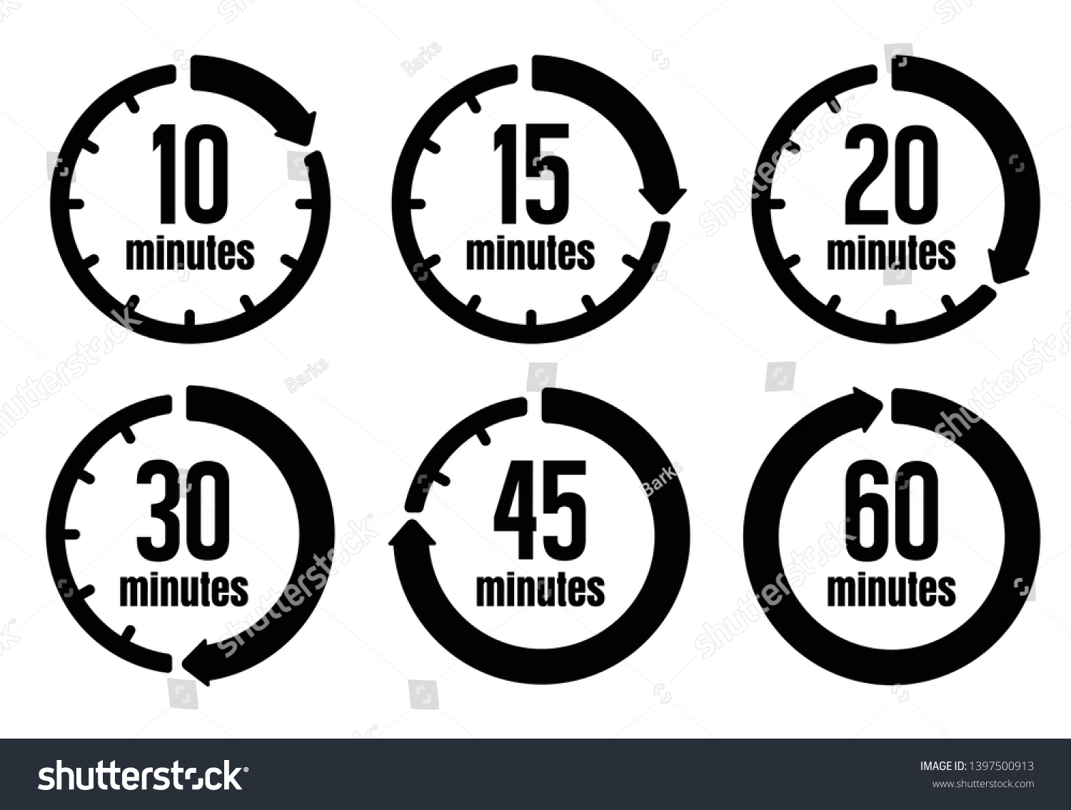 Clock Timer Time Passage Icon Set Stock Vector Royalty Free clock-timer-time-passage-icon-set-stock-vector-royalty-free