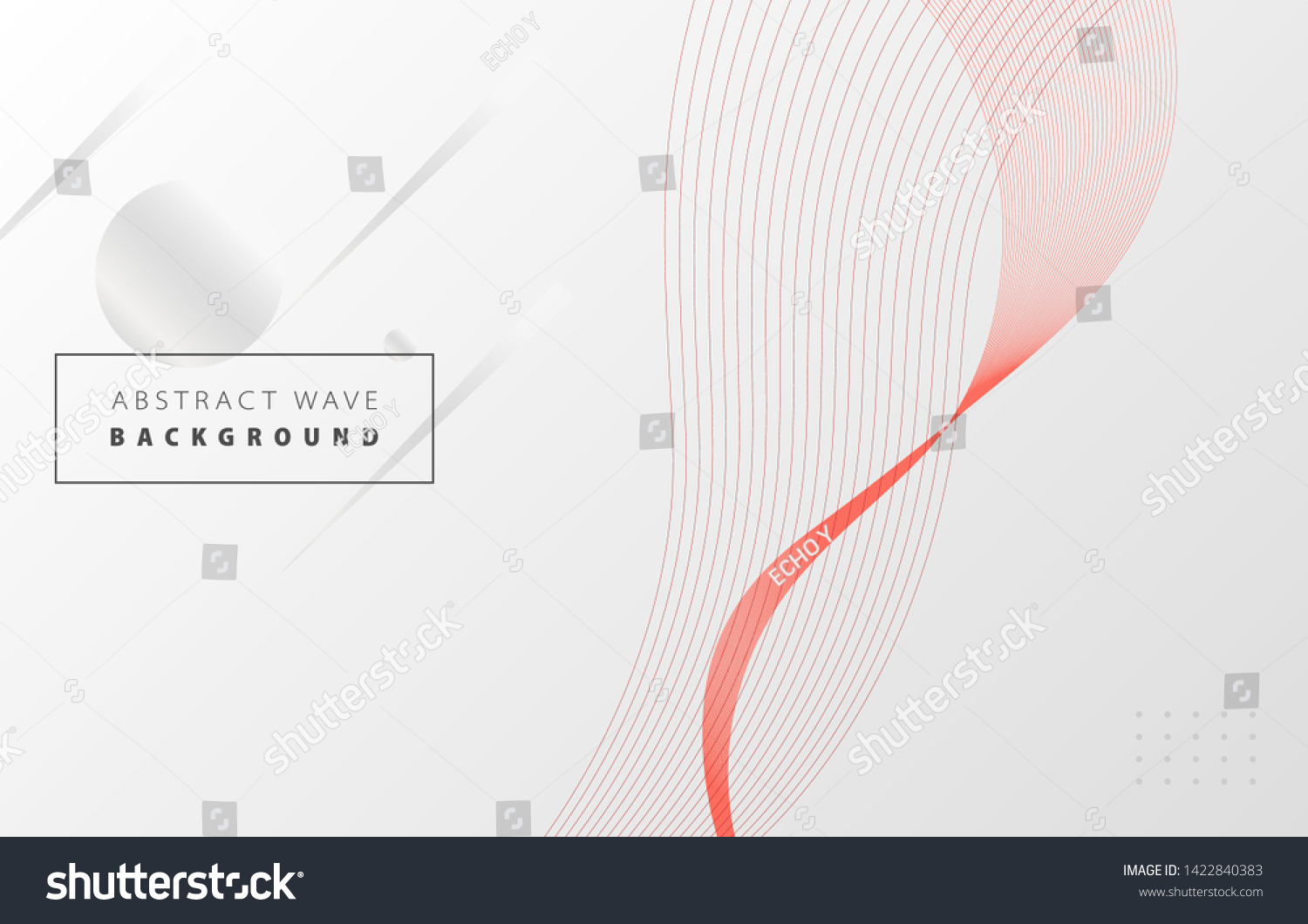 Futuristic Abstract Red Gradient Wave Line Stock Vector Royalty Free 1422840383 Shutterstock