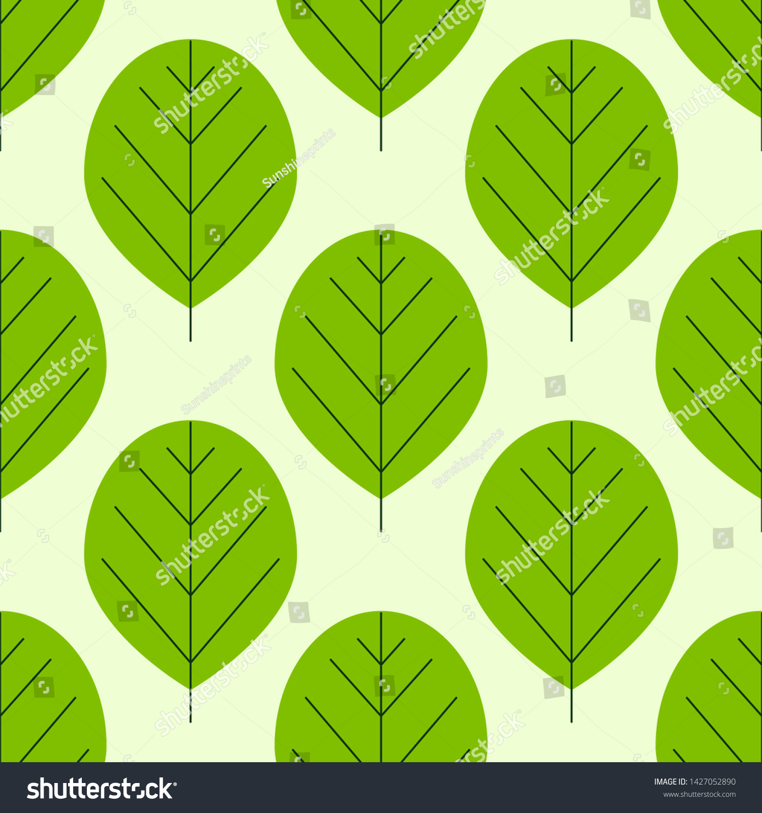 Leaves Vector Illustration Pattern Pattern Leaf Stock Vector (Royalty ...