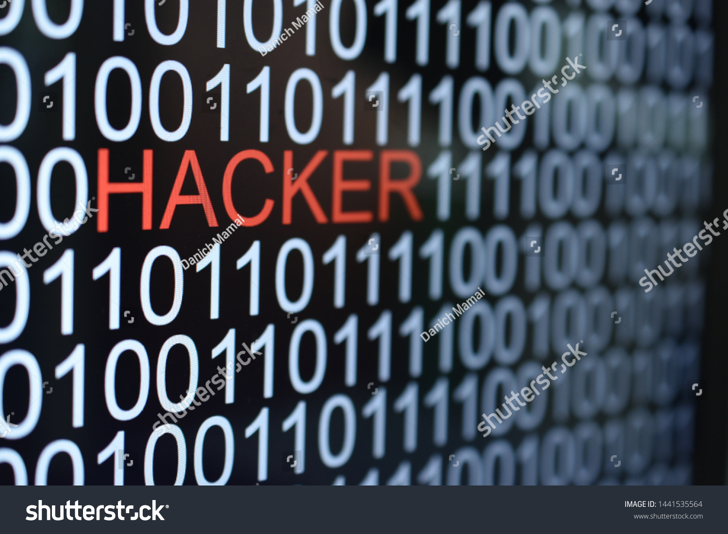 Binary Code Number Background Andword Hacker 스톡 일러스트 1441535564 ...