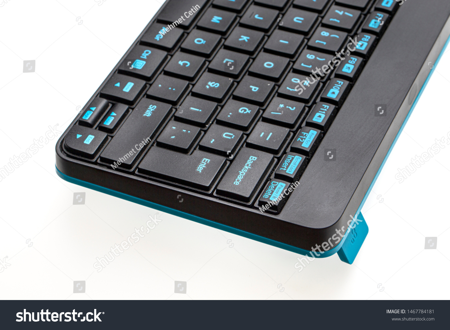 Keyboard Computer On White Background Isolation Stock Photo 1467784181 ...