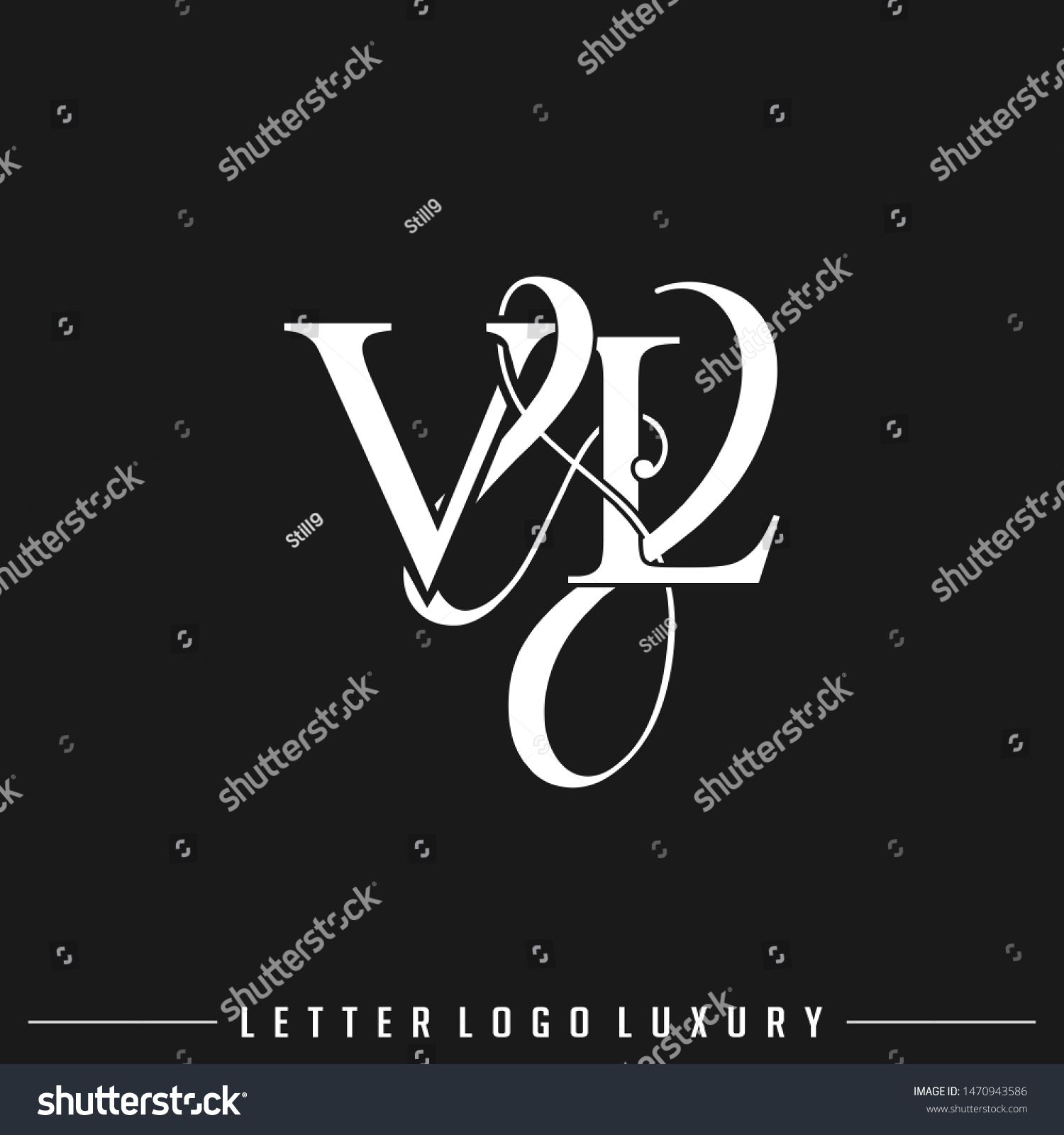 V And L Font