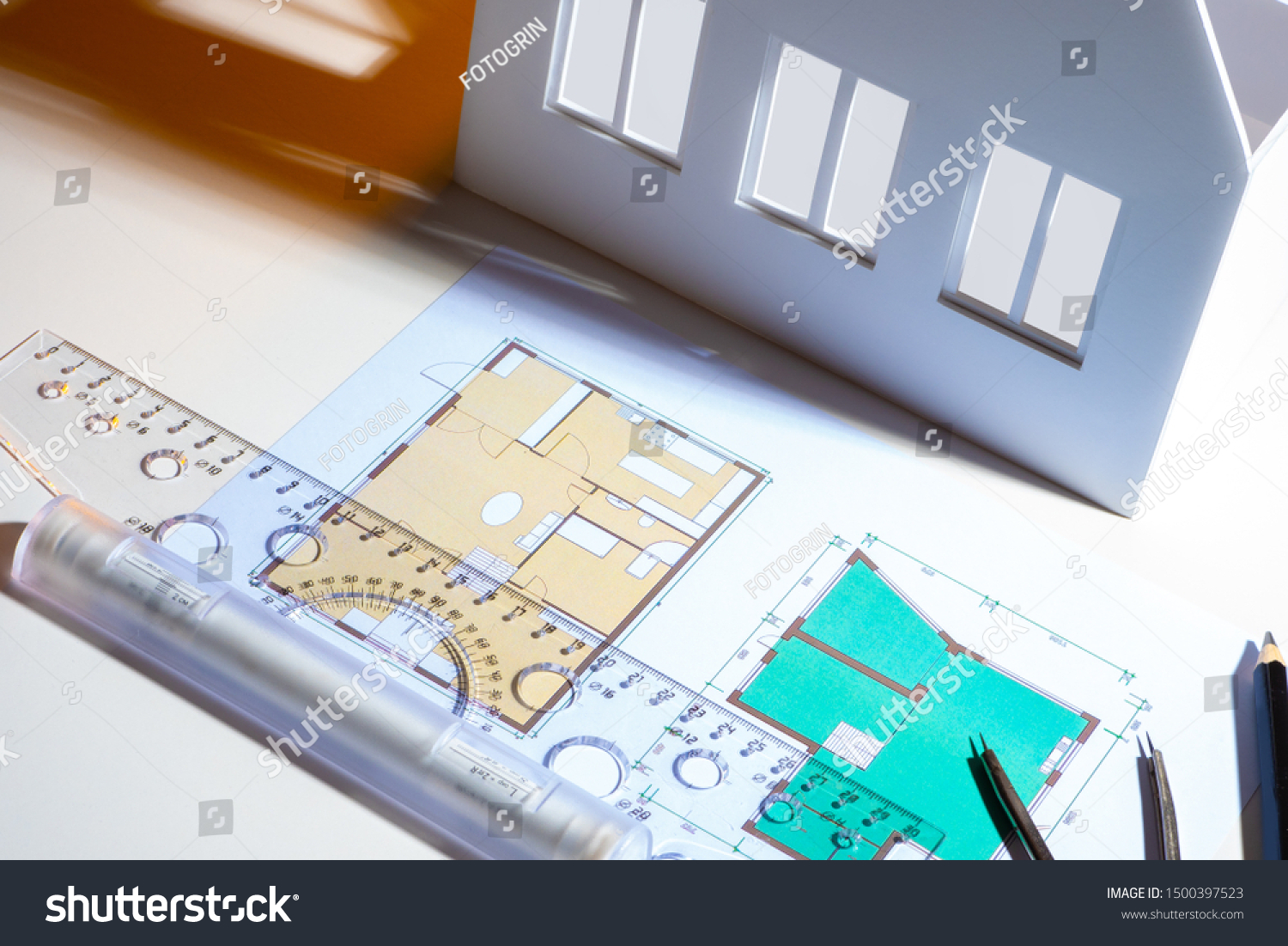 Development Drawings Redevelopment Layout Building Next Stock Photo ...