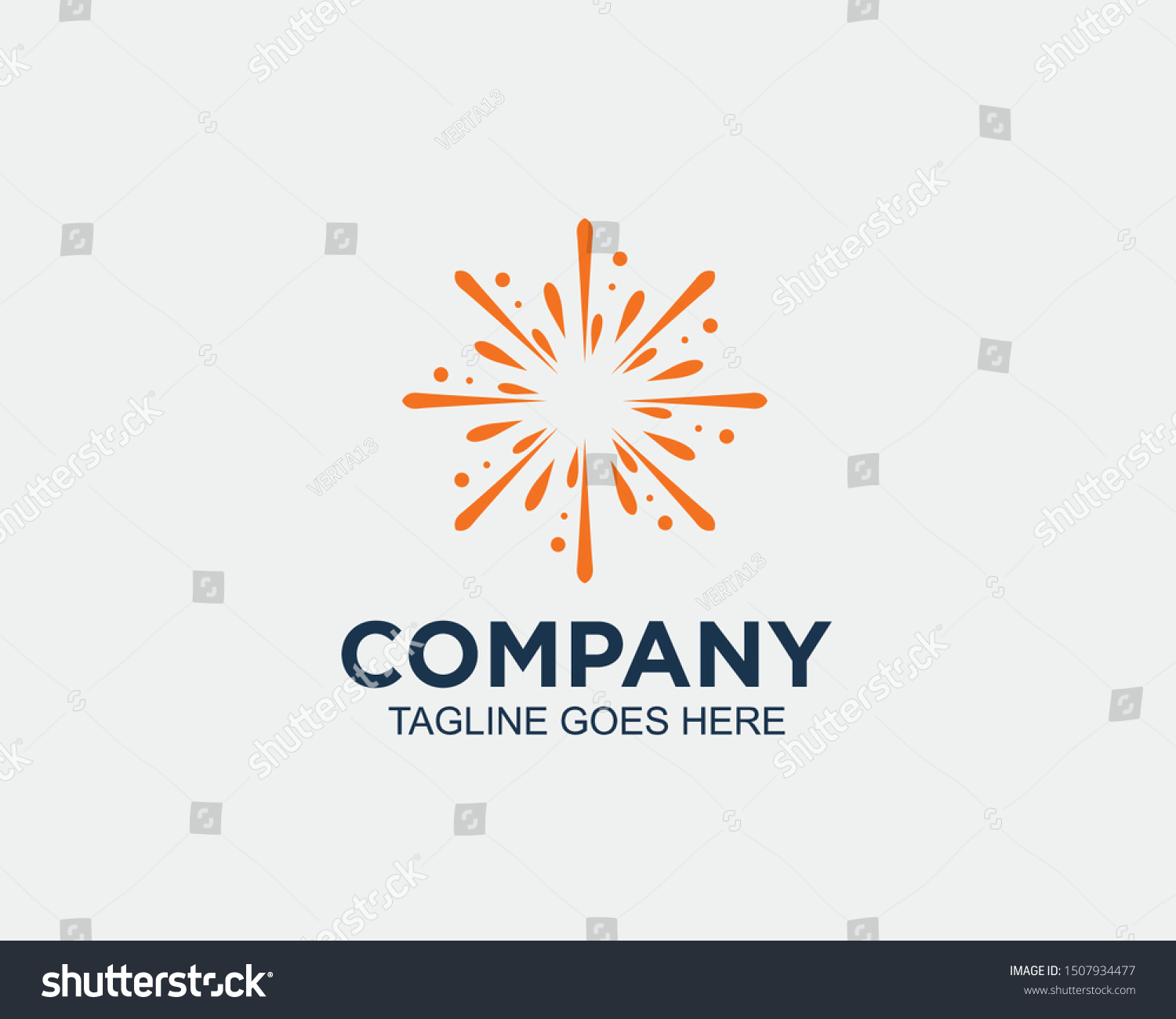 Spark Icon Vector Template Design Element Stock Vector (Royalty Free ...