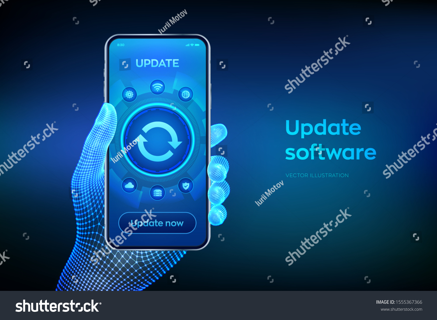 Update Software Upgrade Software Version Concept Stock Vector (Royalty Free) 1555367366 ...