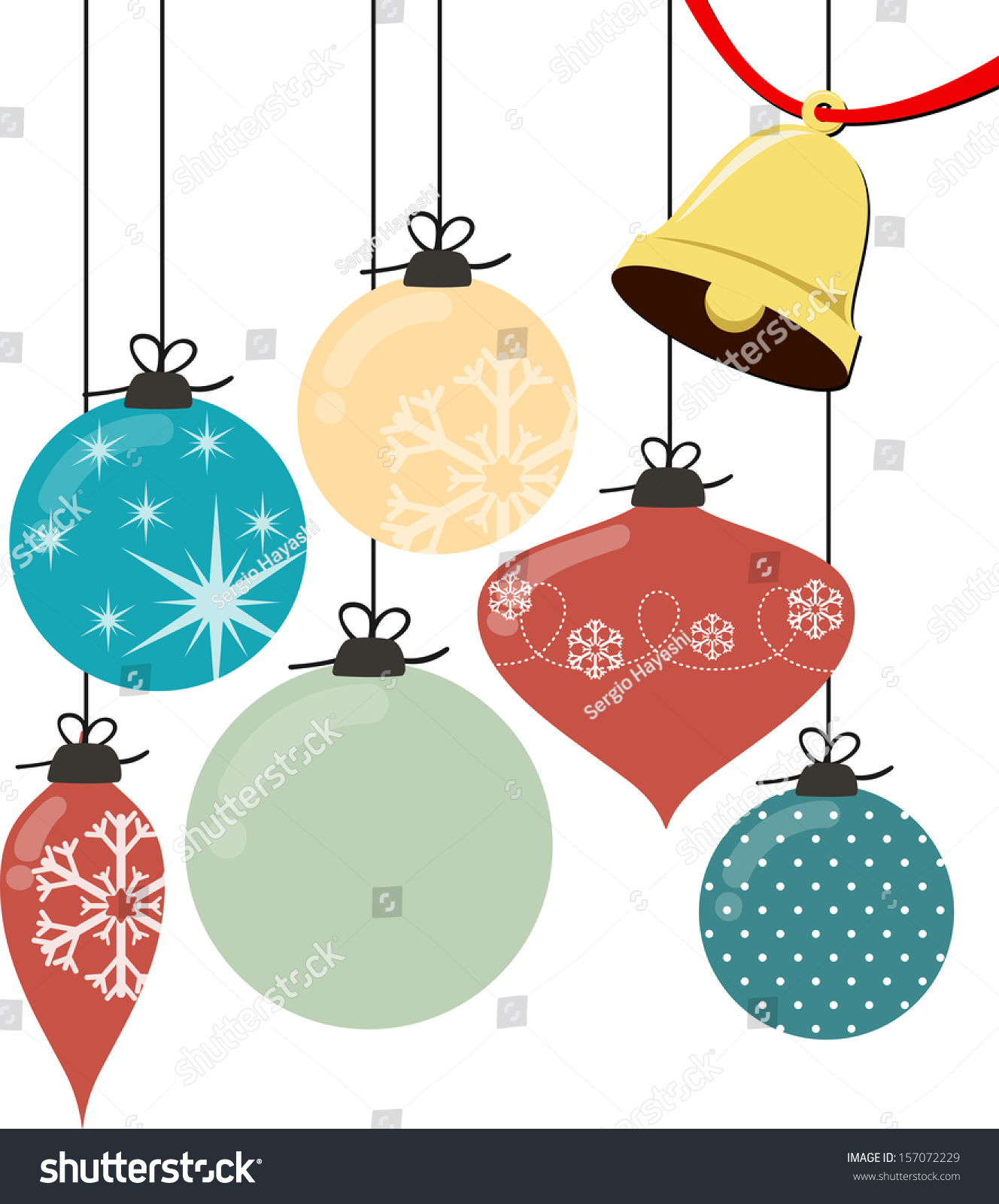 1,636 Hanging Christmas Ornaments Clipart Images, Stock Photos ...