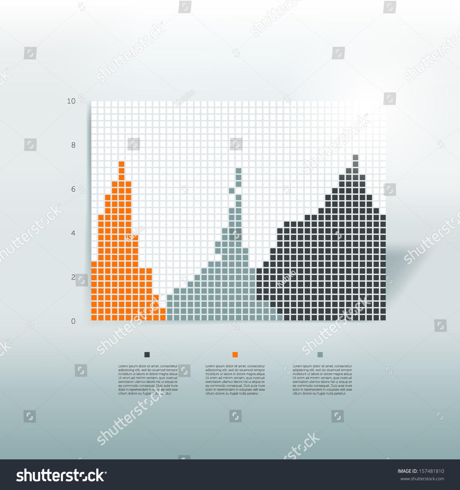 Example Graph Sample Template Web Infographics: เวกเตอร์สต็อก (ปลอดค่า ...
