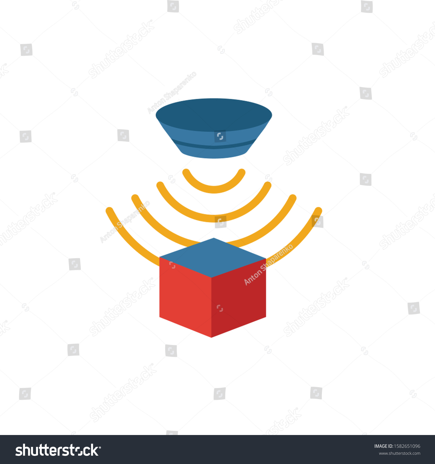Proximity Sensor Icon Simple Element Sensors Stock Vector (Royalty Free) 1582651096 | Shutterstock