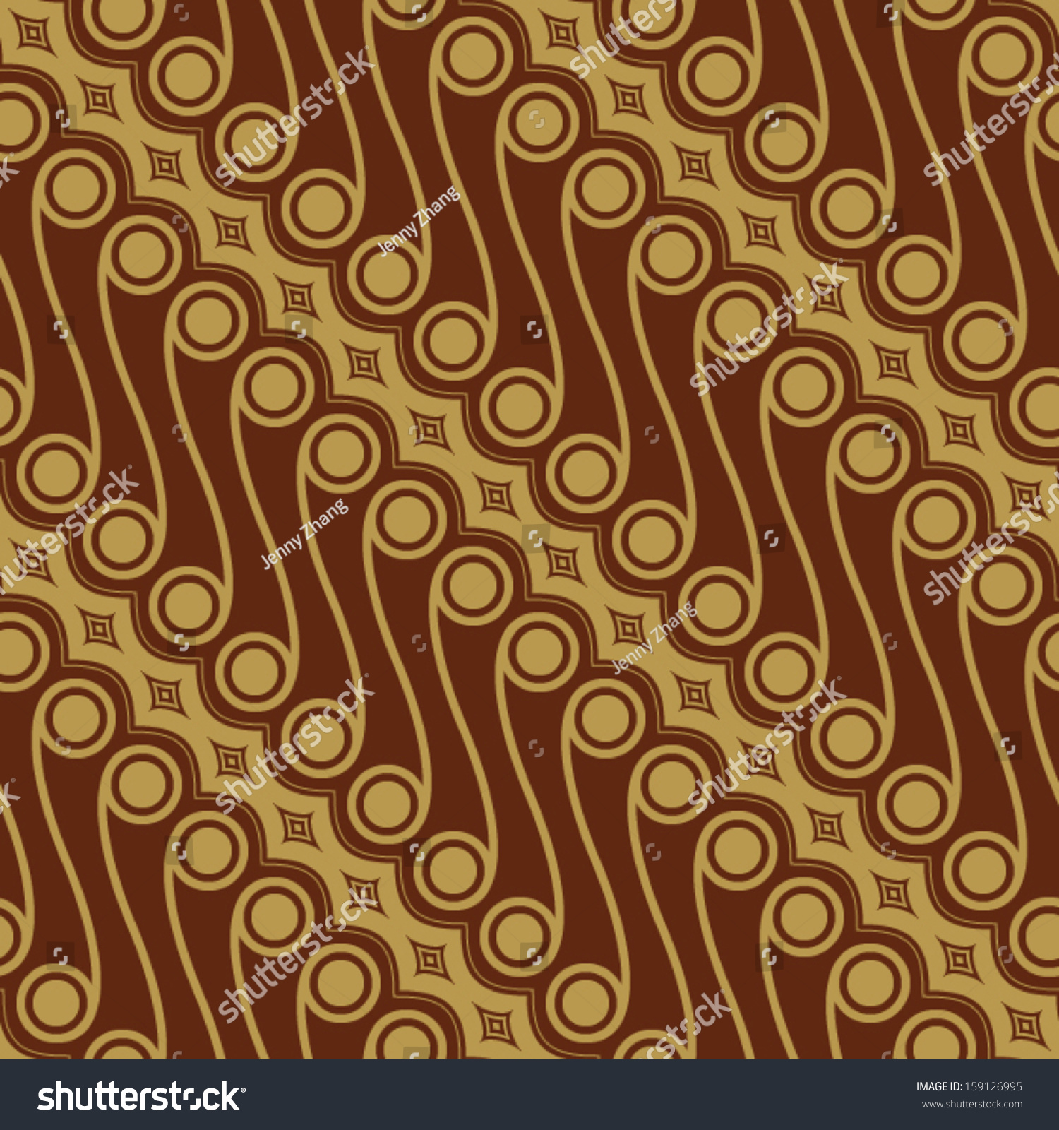 Javanese Batik Seamless Pattern Set C2 Stock Vector (Royalty Free ...