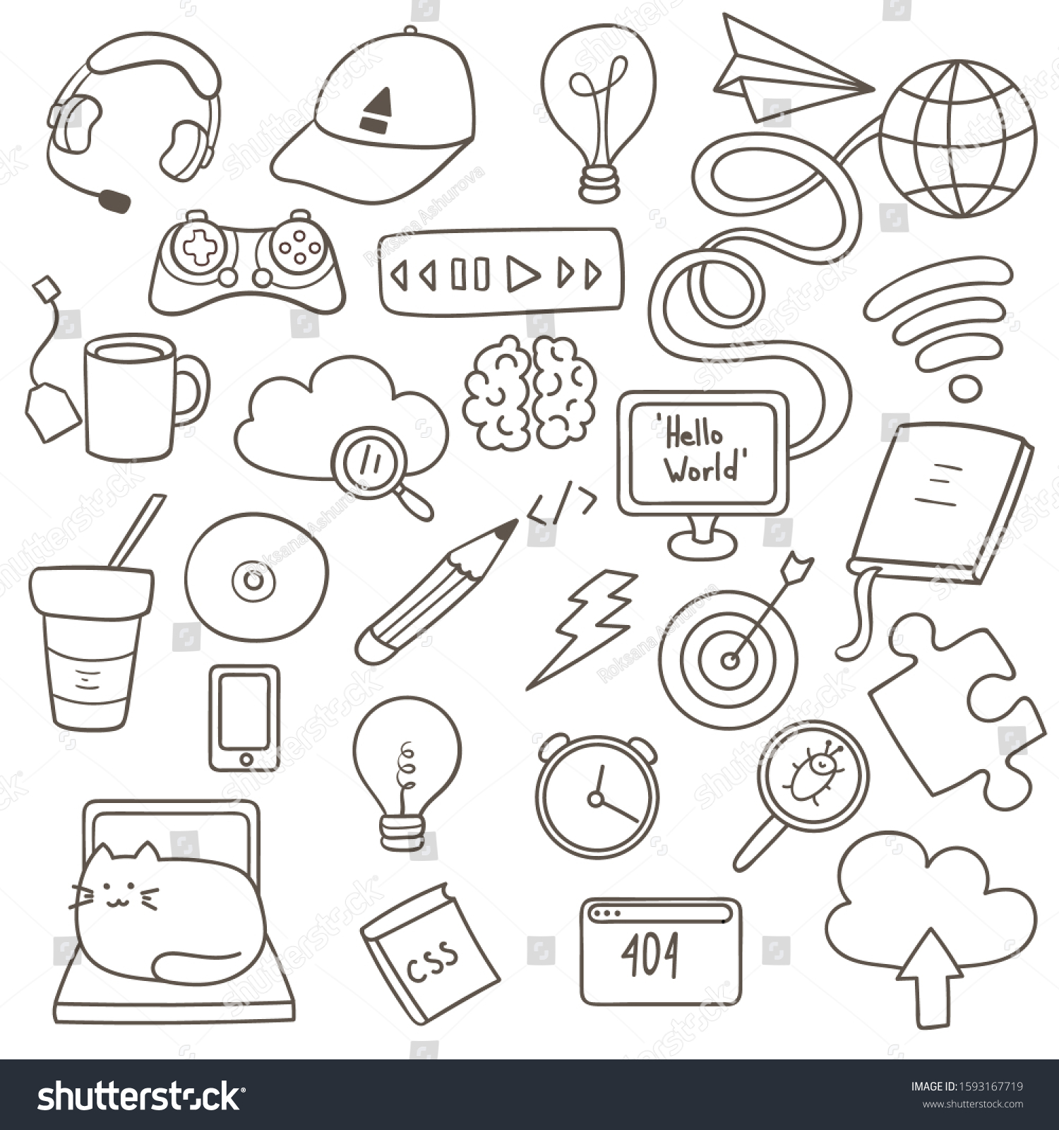 4,743 Nerd Doodle Images, Stock Photos & Vectors | Shutterstock